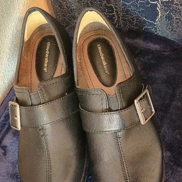 cloudwalkers | Shoes | Cloudwalkers Brand New Size All Black Leather ...